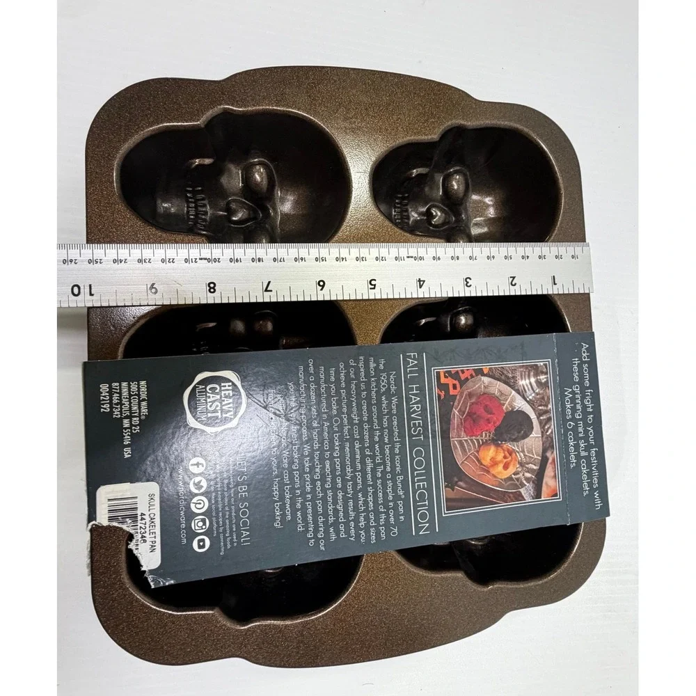 Nordic Ware | Kitchen | Nordic Ware Haunted Skull Cakelet Pan Fall ...
